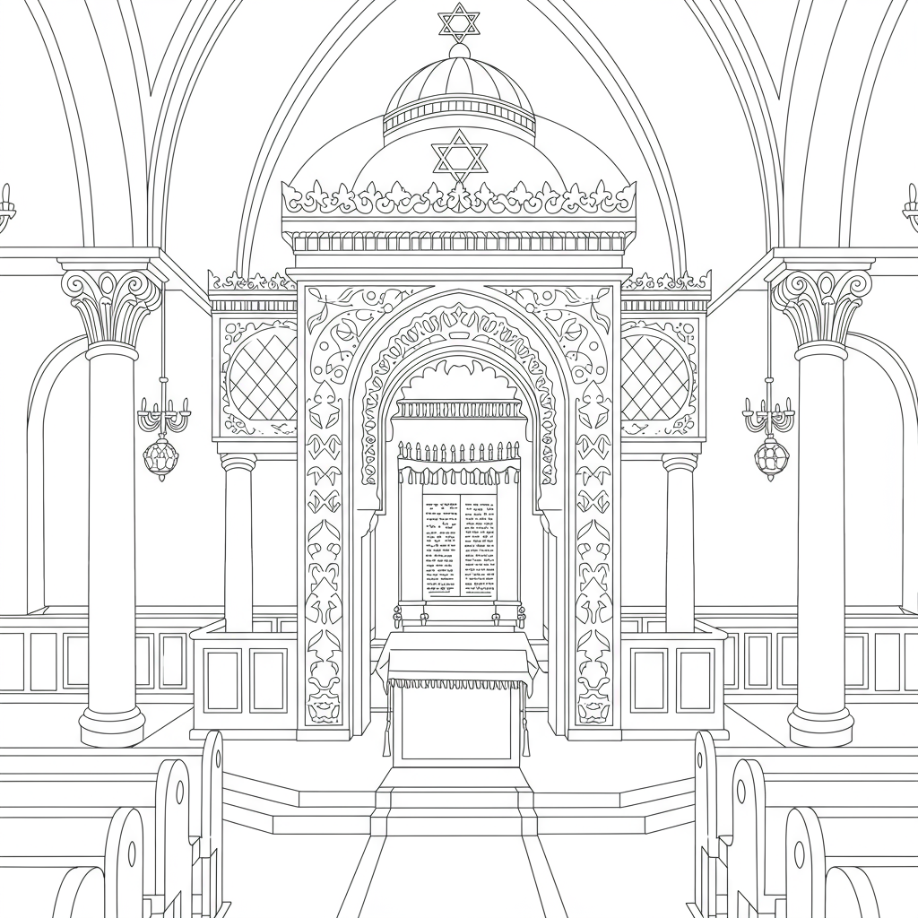 synagogue drawing
