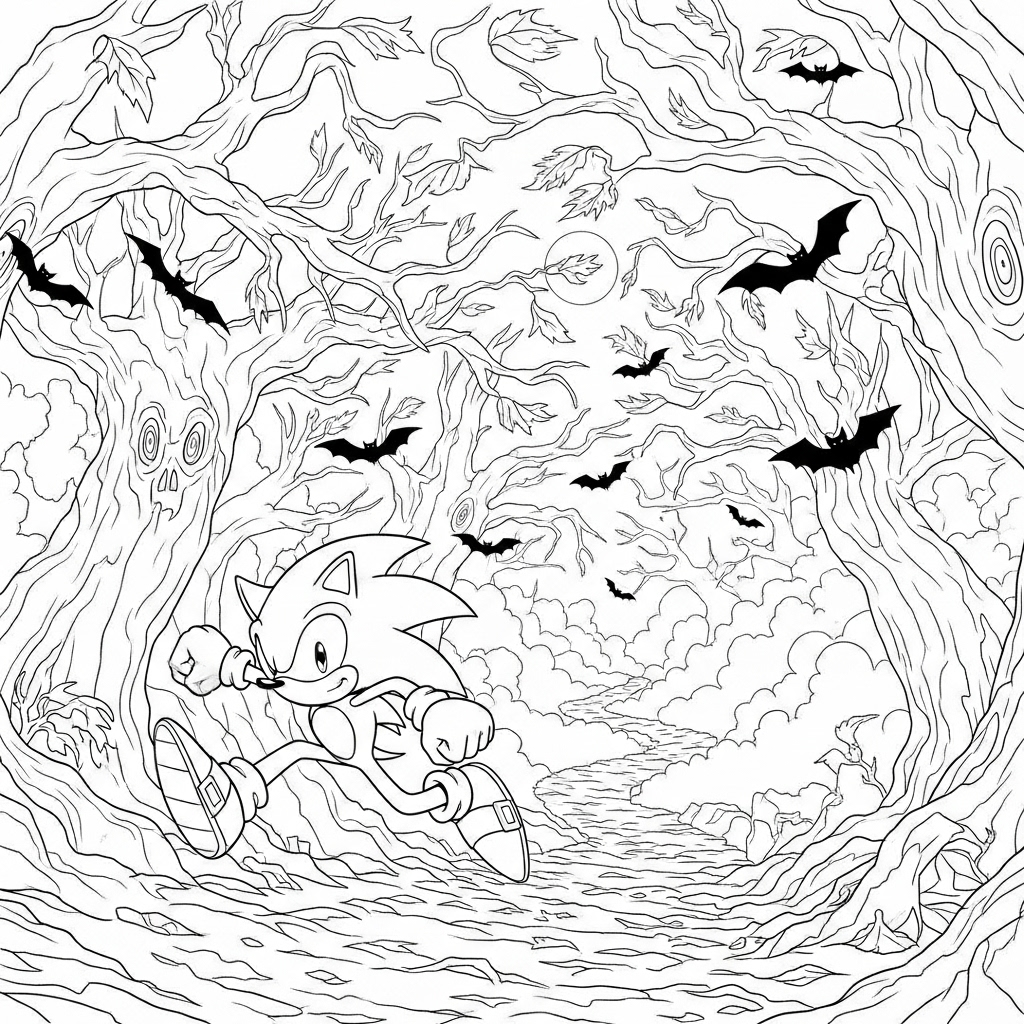 fire sonic colouring