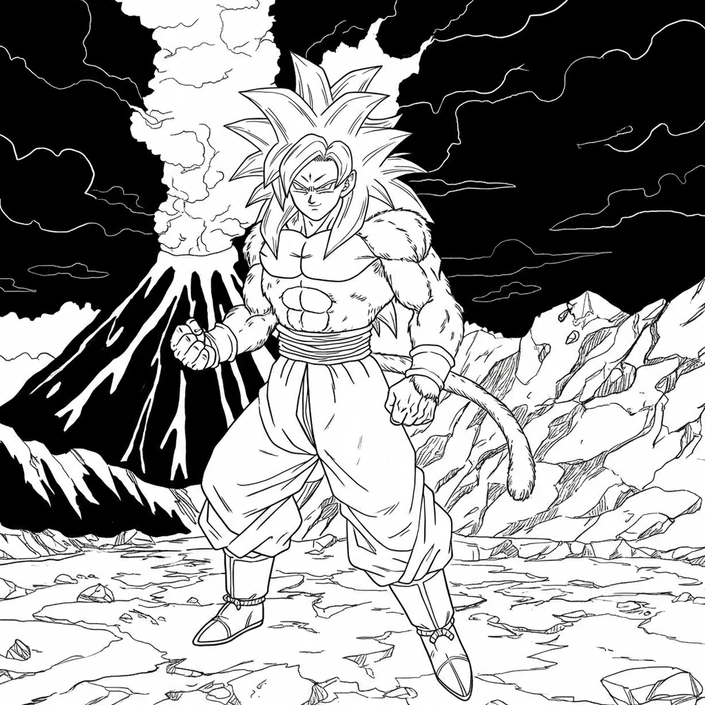 coloring pages son goku