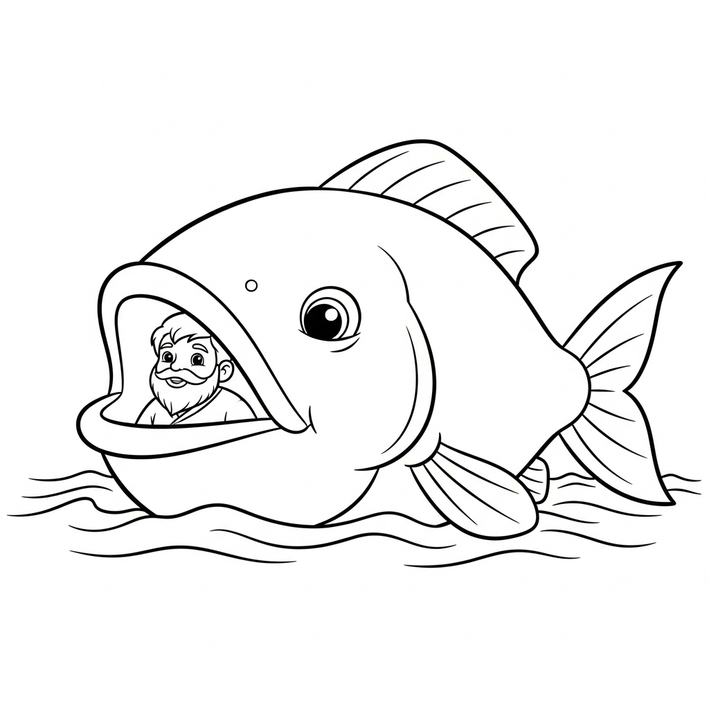 Big Fish Template Printable Coloringsnet