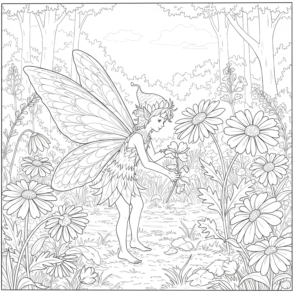 Daisy Meadows Coloring Pages