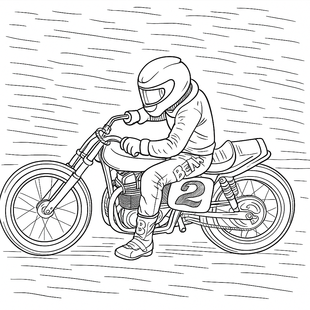 colouring pictures motorbikes