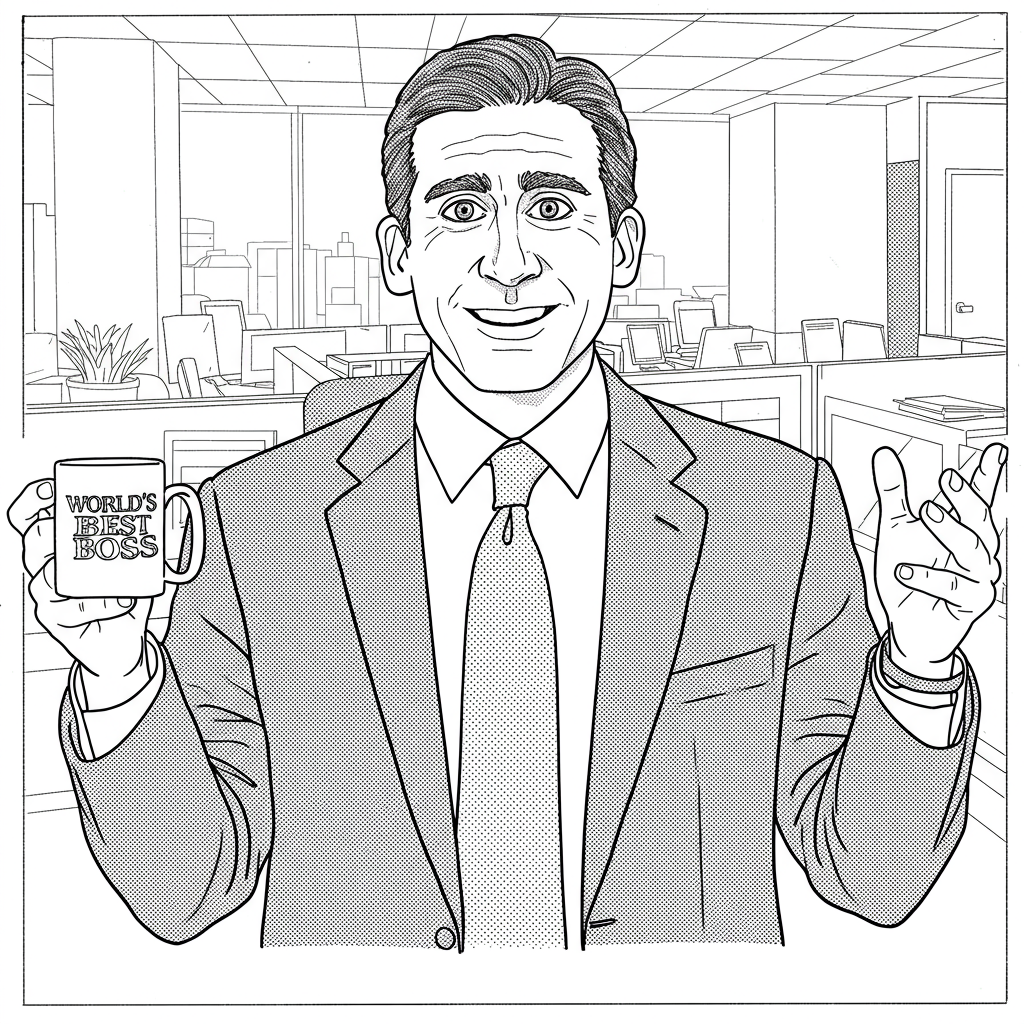 the office coloring pages free