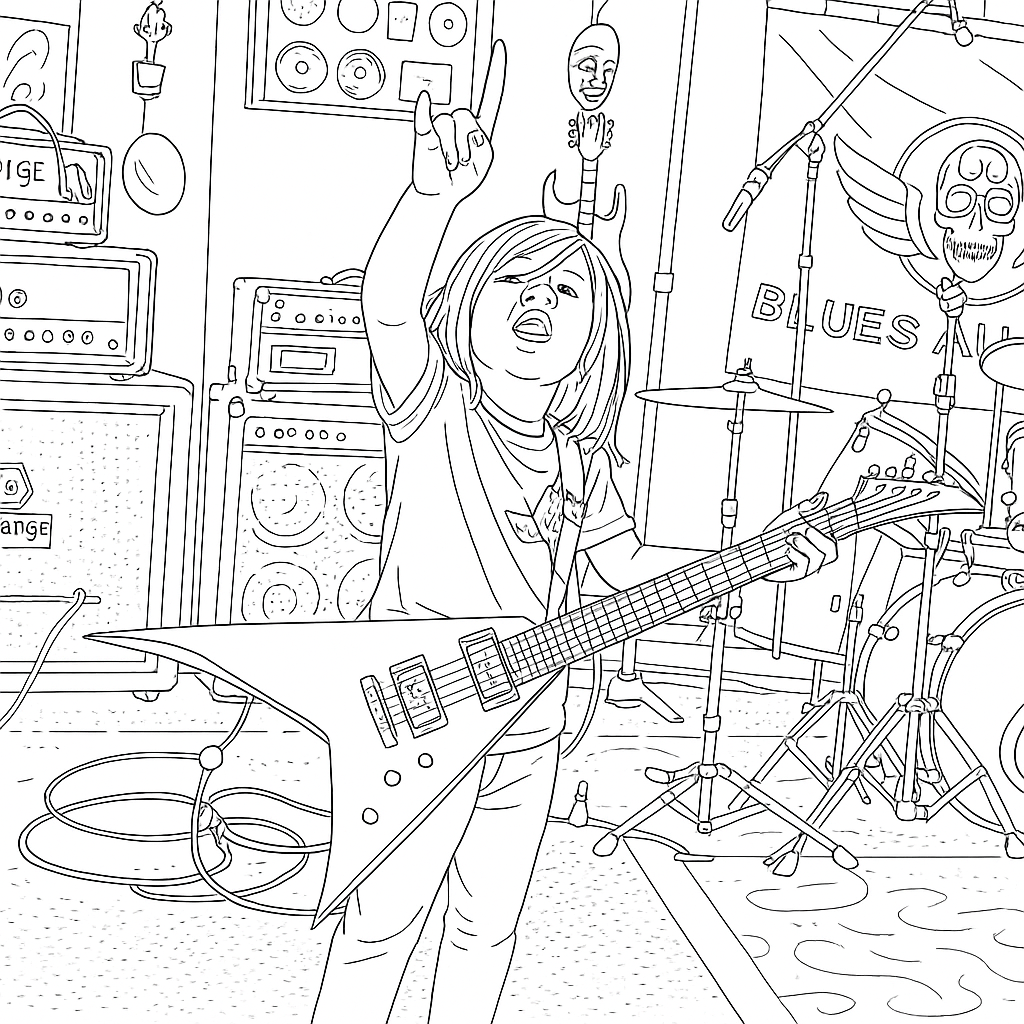 fresh beat band coloring pages