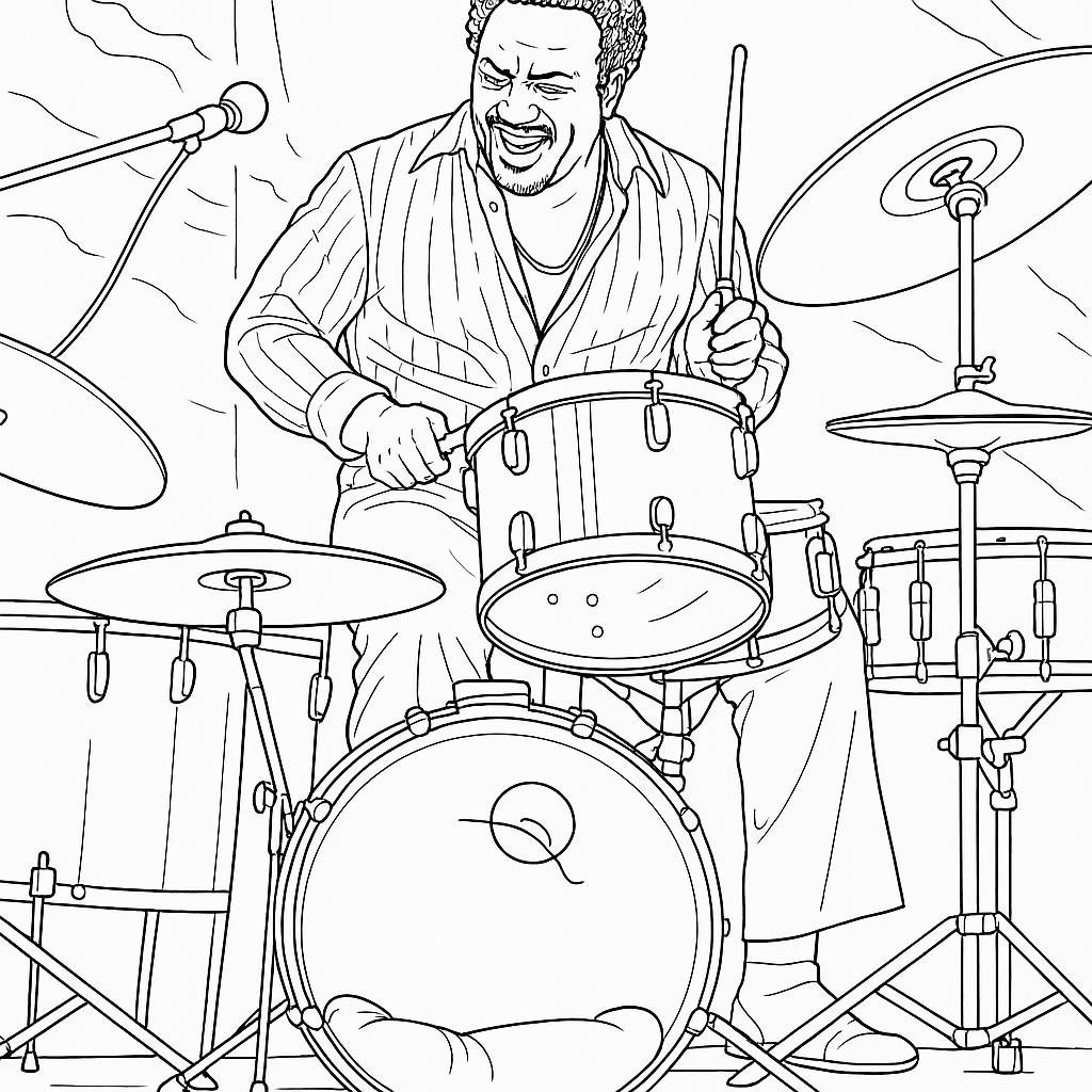 drumline coloring pages