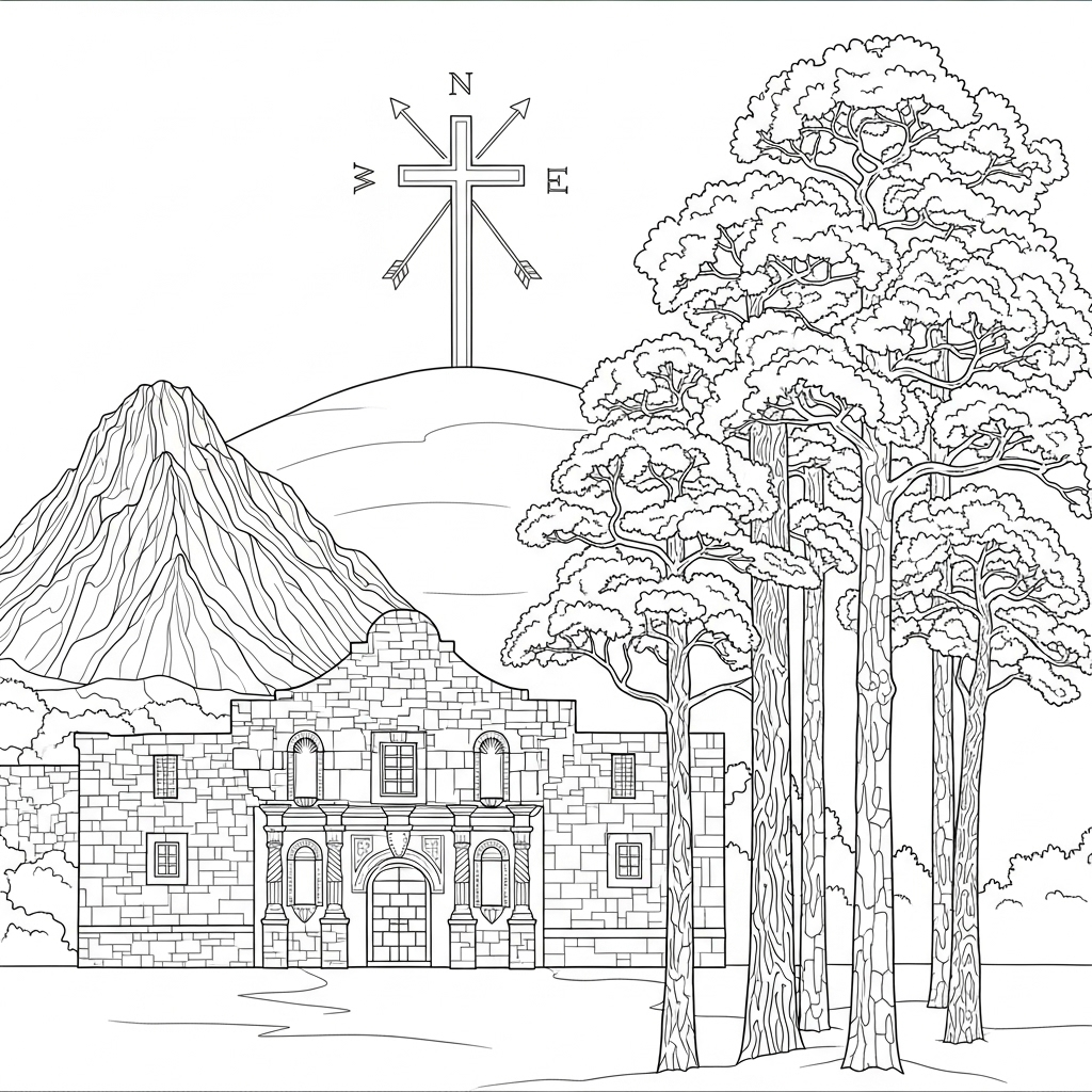 Spanish Missions Of Texas Coloring Pages Coloring Pages: October 2010