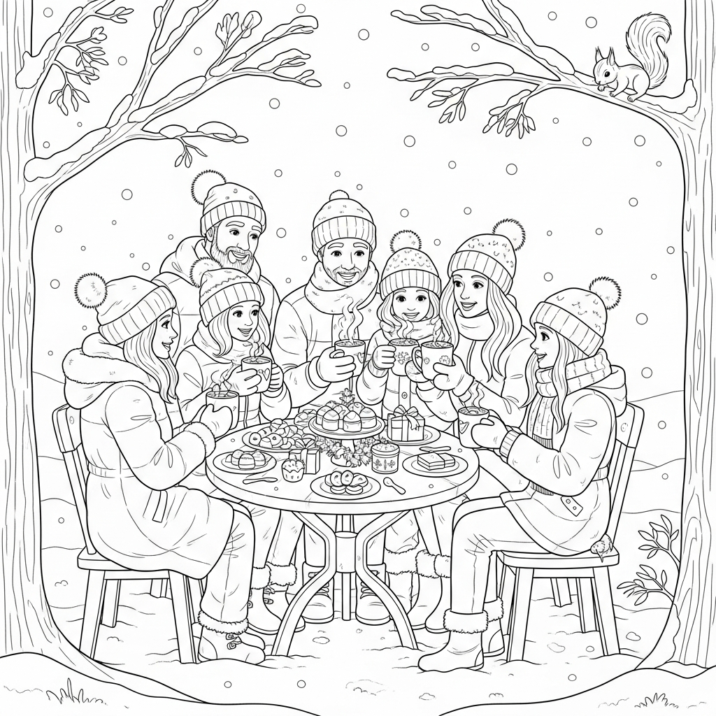 Winter Forest Coloring Pages