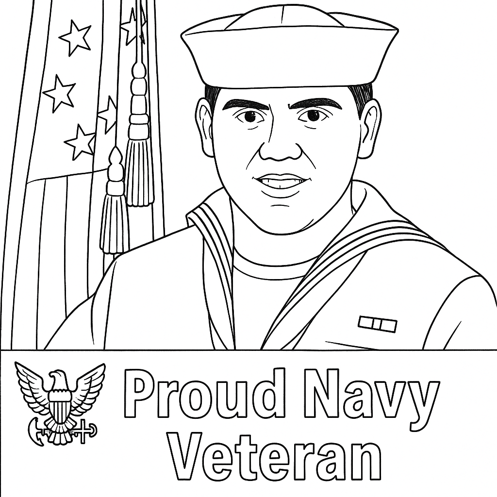 navy coloring pictures