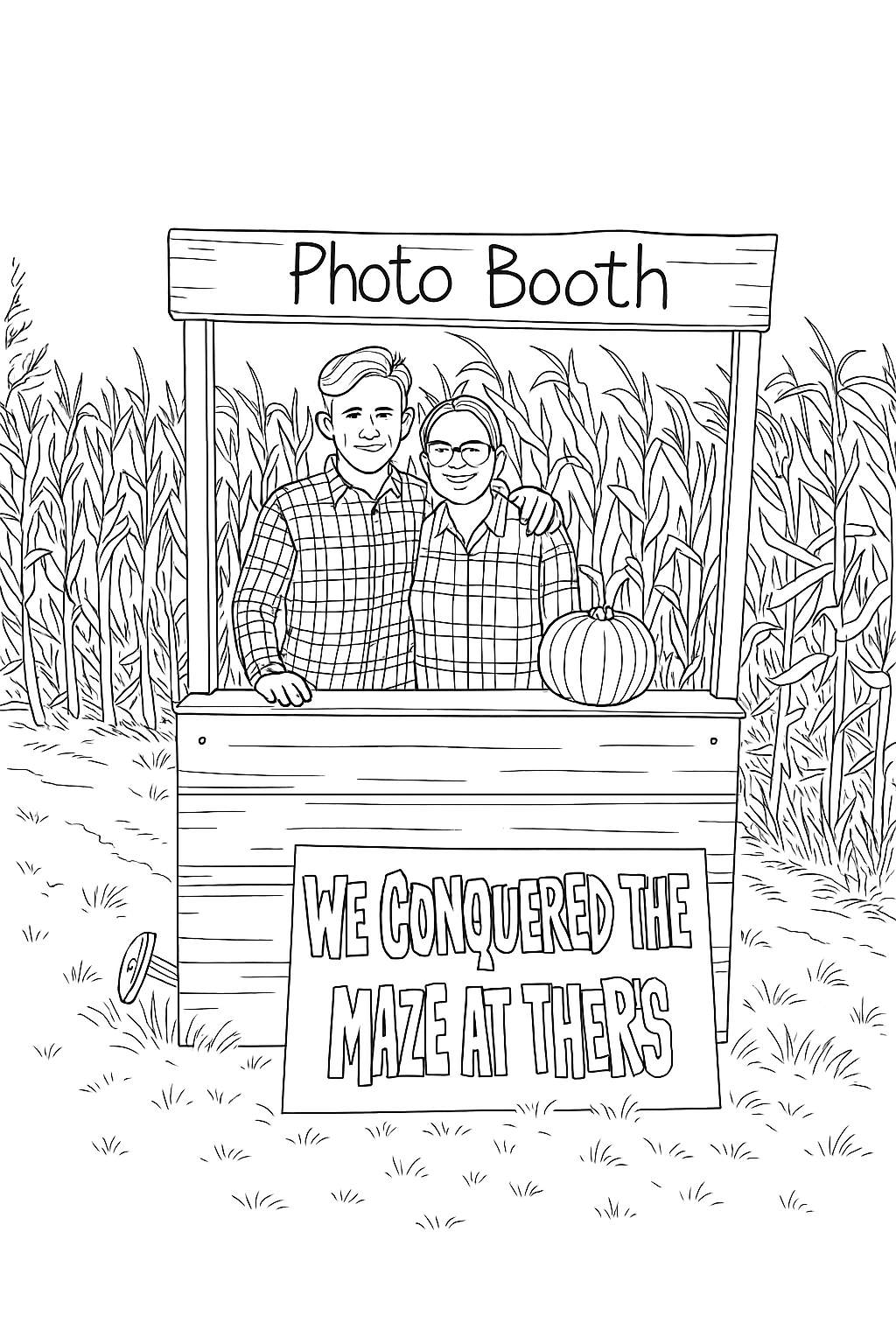corn maze sketch