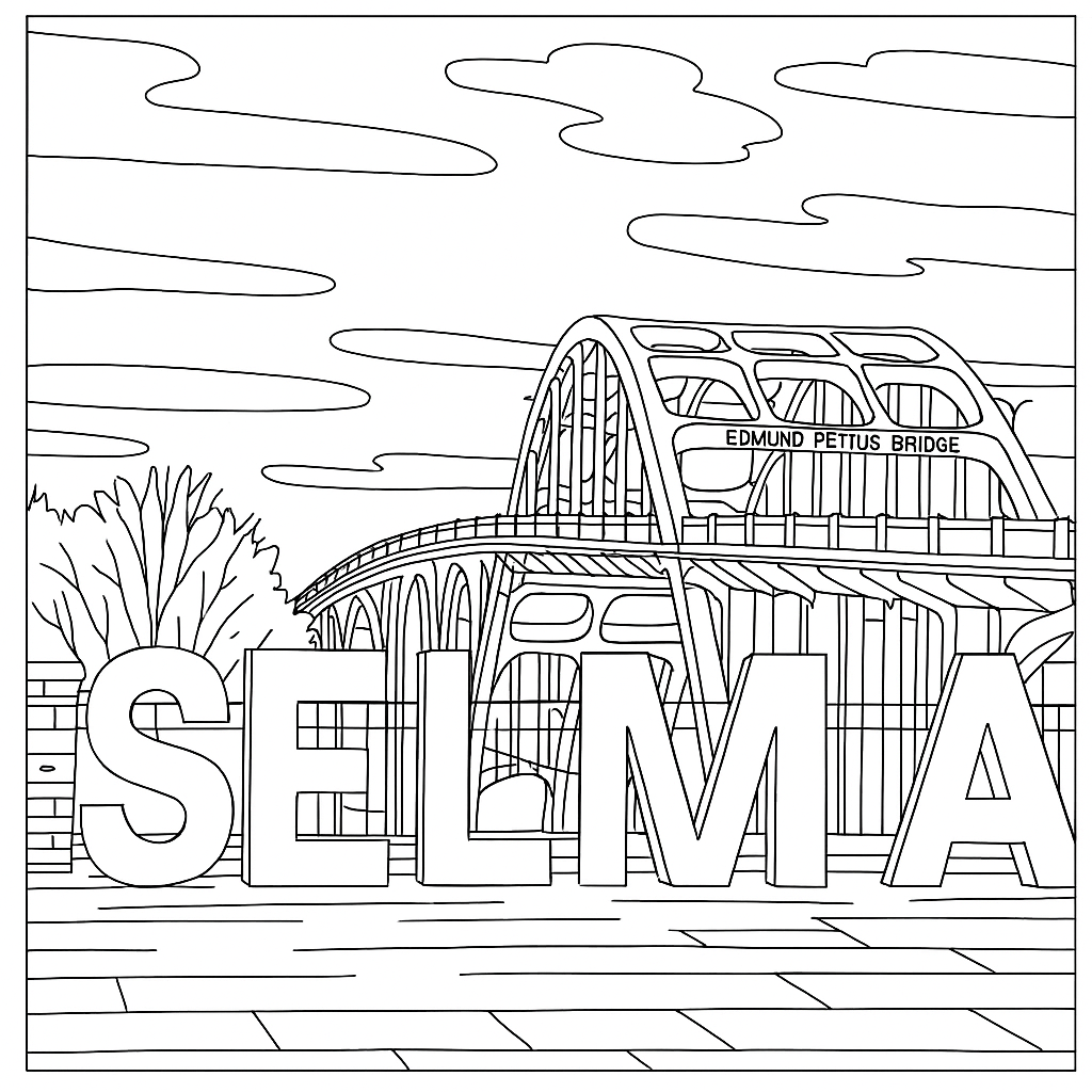 monument coloring page