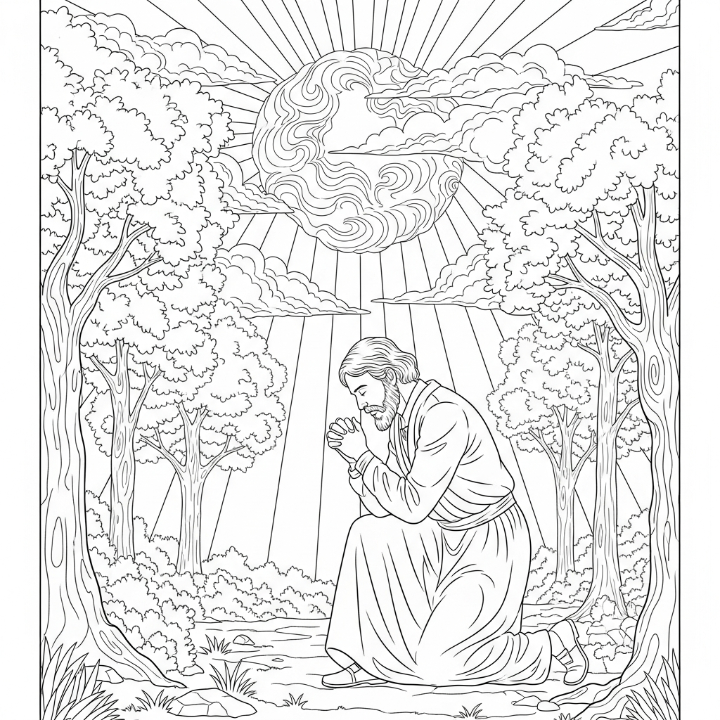Joseph Smith Praying Clipart