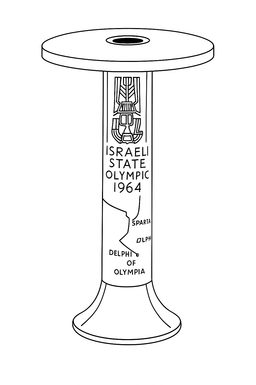 olympic torch drawing