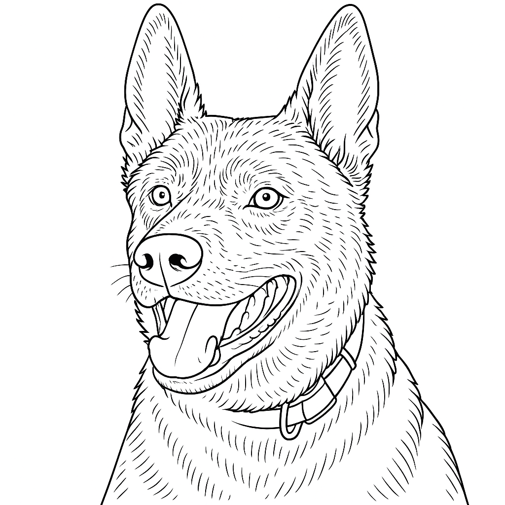 shaggy dog coloring page