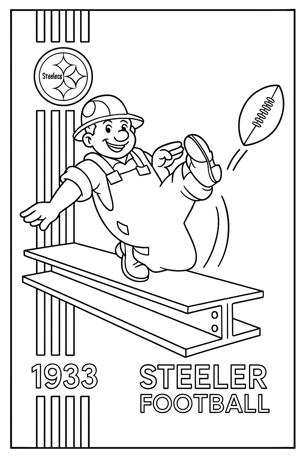 Steeler Jersey Coloring Page Printable