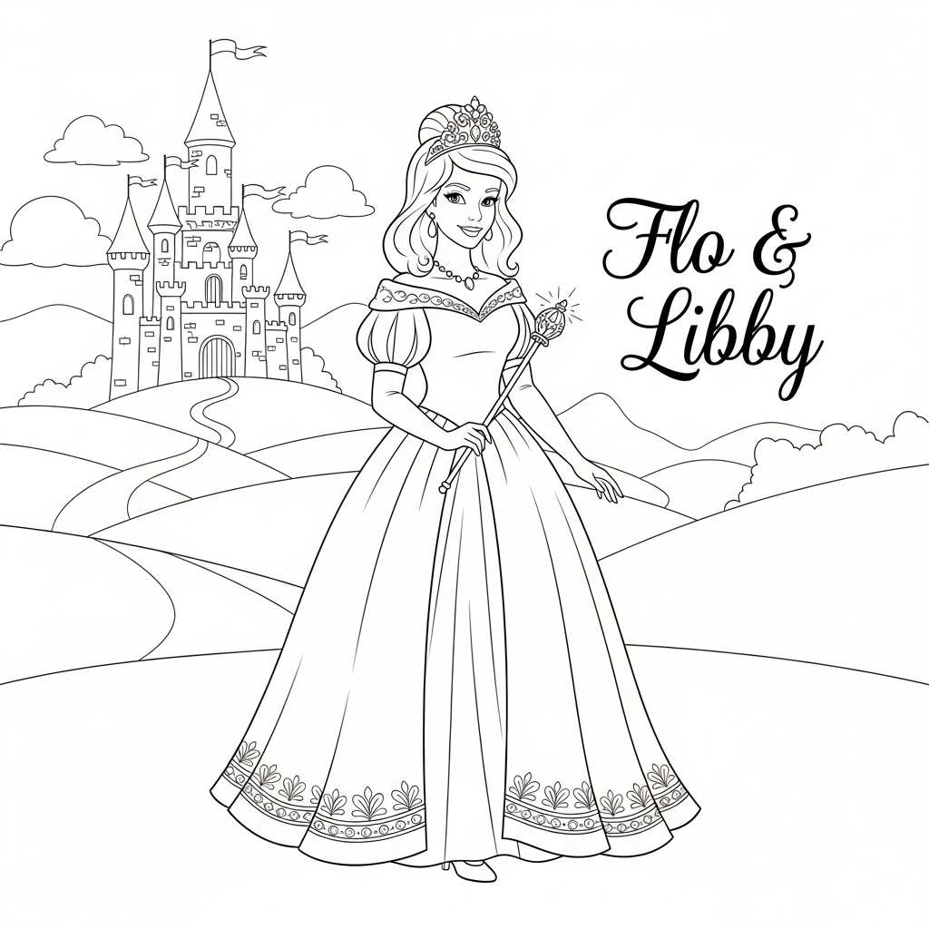 Barbie Castle Coloring Pages