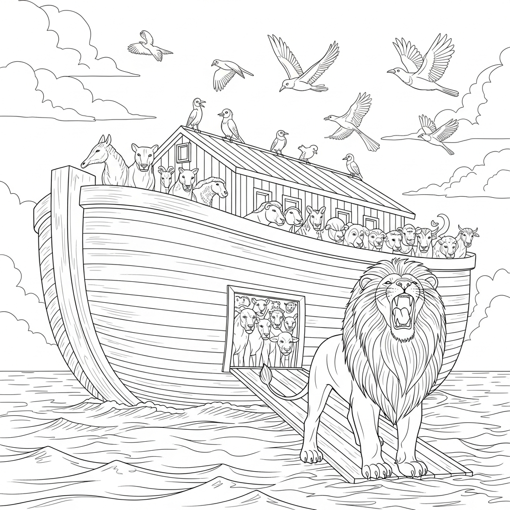 Roar Bible School Coloring Pages