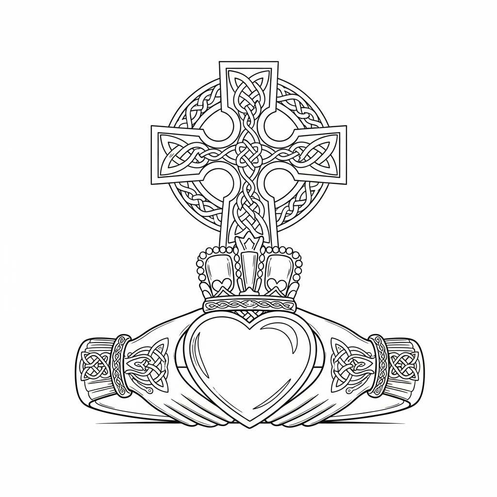 Claddagh Outline